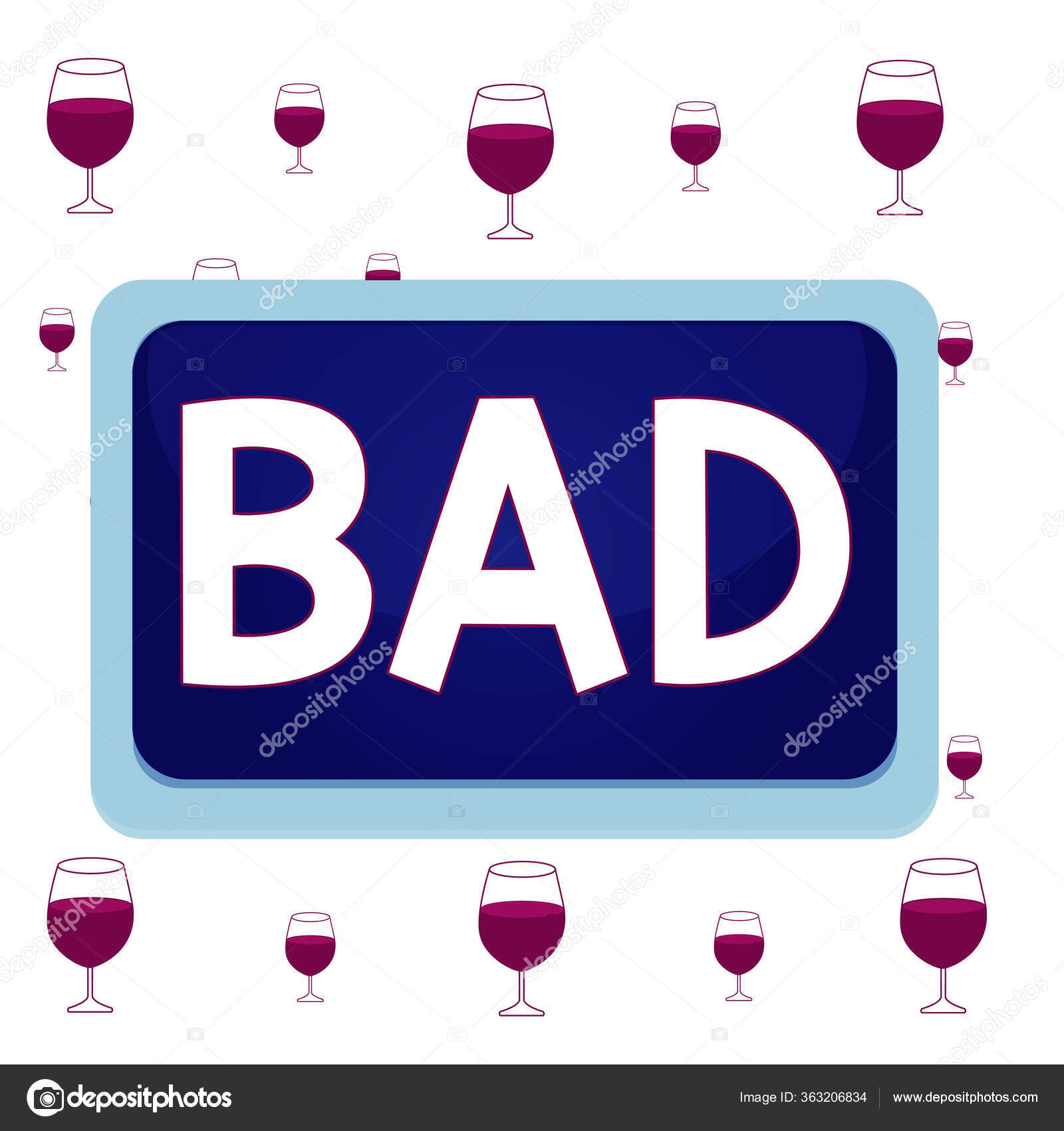 Text sign showing Bad. Conceptual photo Unpleasant things that happen ...