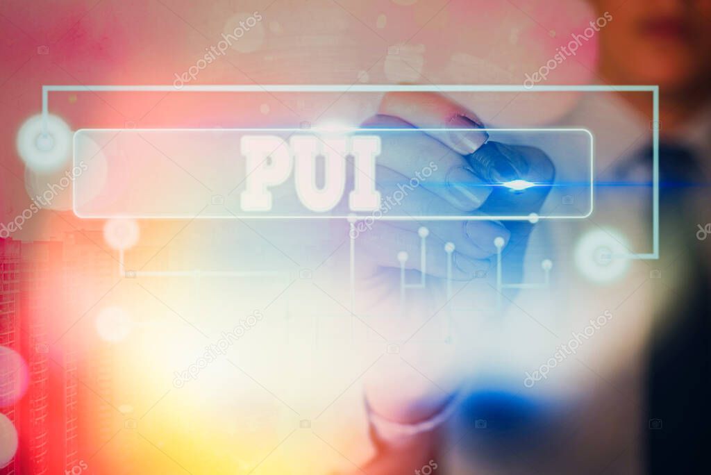 Signo de texto que muestra Pui. Foto conceptual Un individuo que tiene ...