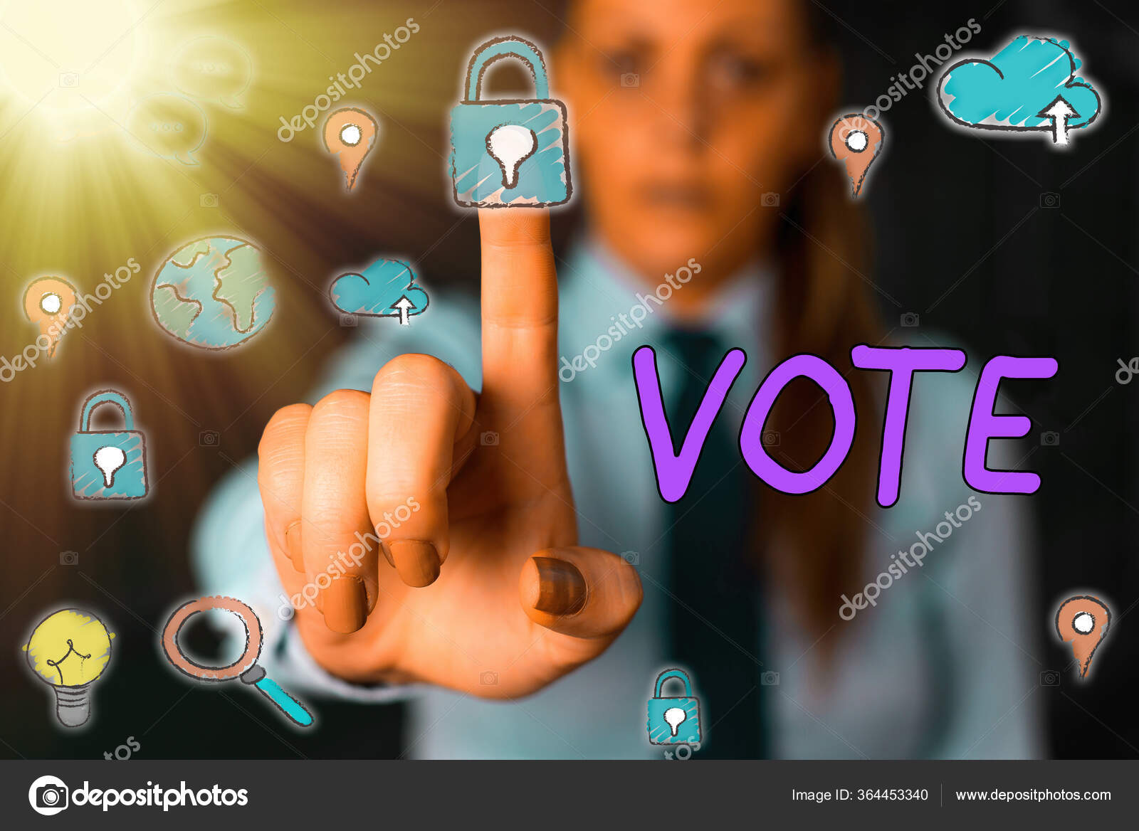 Word writing text Vote. Business concept for Act of expressing a formal ...