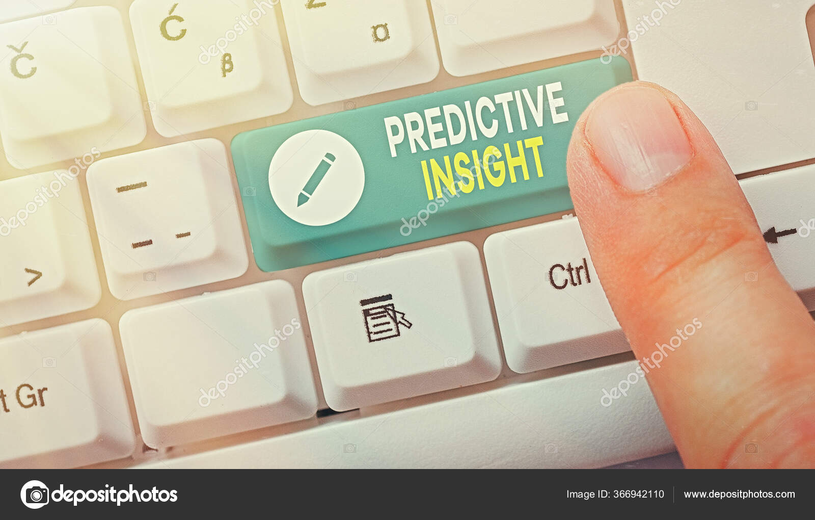 Handwriting text Predictive Insight. Concept meaning Proactive Fault ...