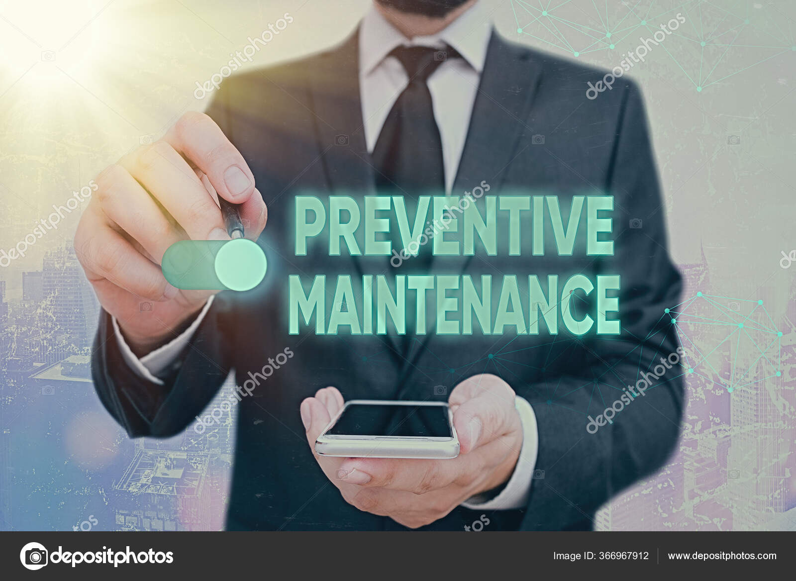 Handwriting text Preventive Maintenance. Concept meaning Avoid ...