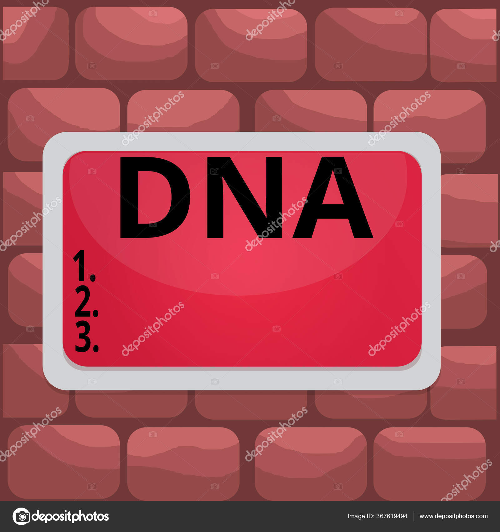 Handwriting text Dna. Concept meaning a selfreplicating material ...