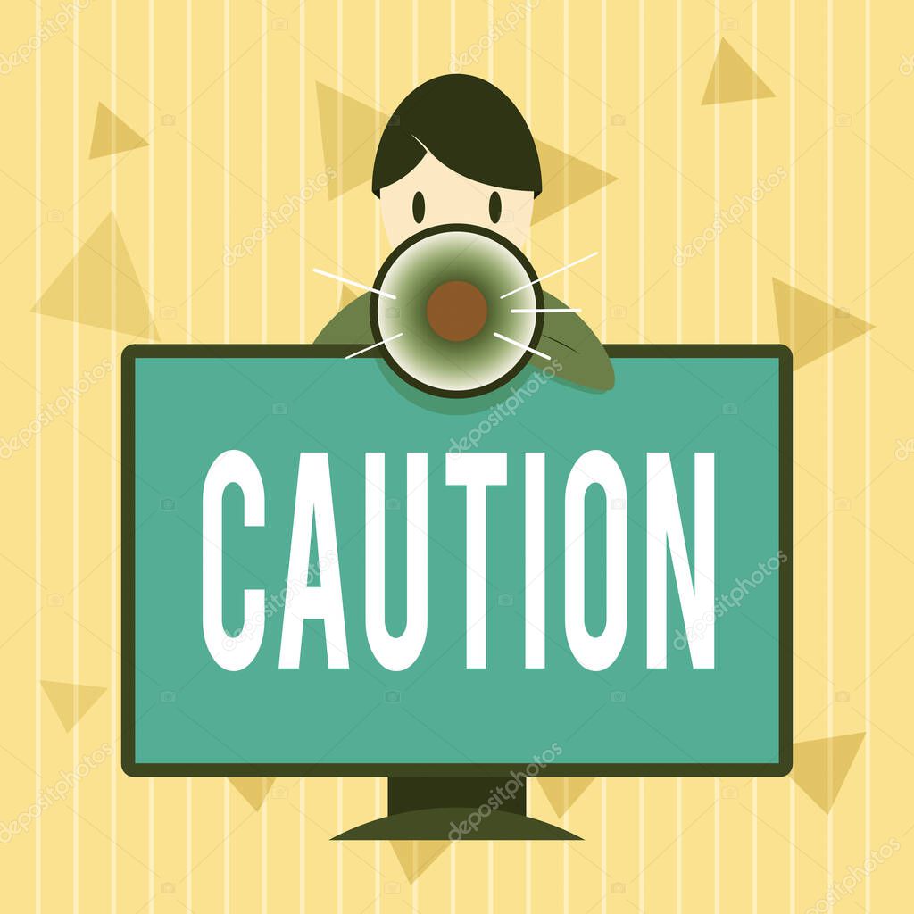 Texto de escritura Precaución. Concepto significado Cuidado tomado para ...