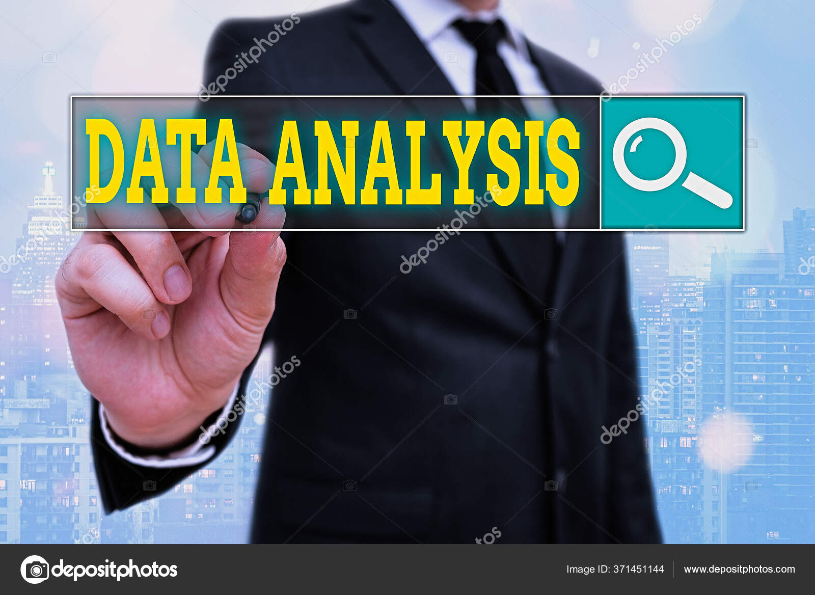 Word writing text Data Analysis. Business concept for Translate numbers to Analytical Conclusion ...