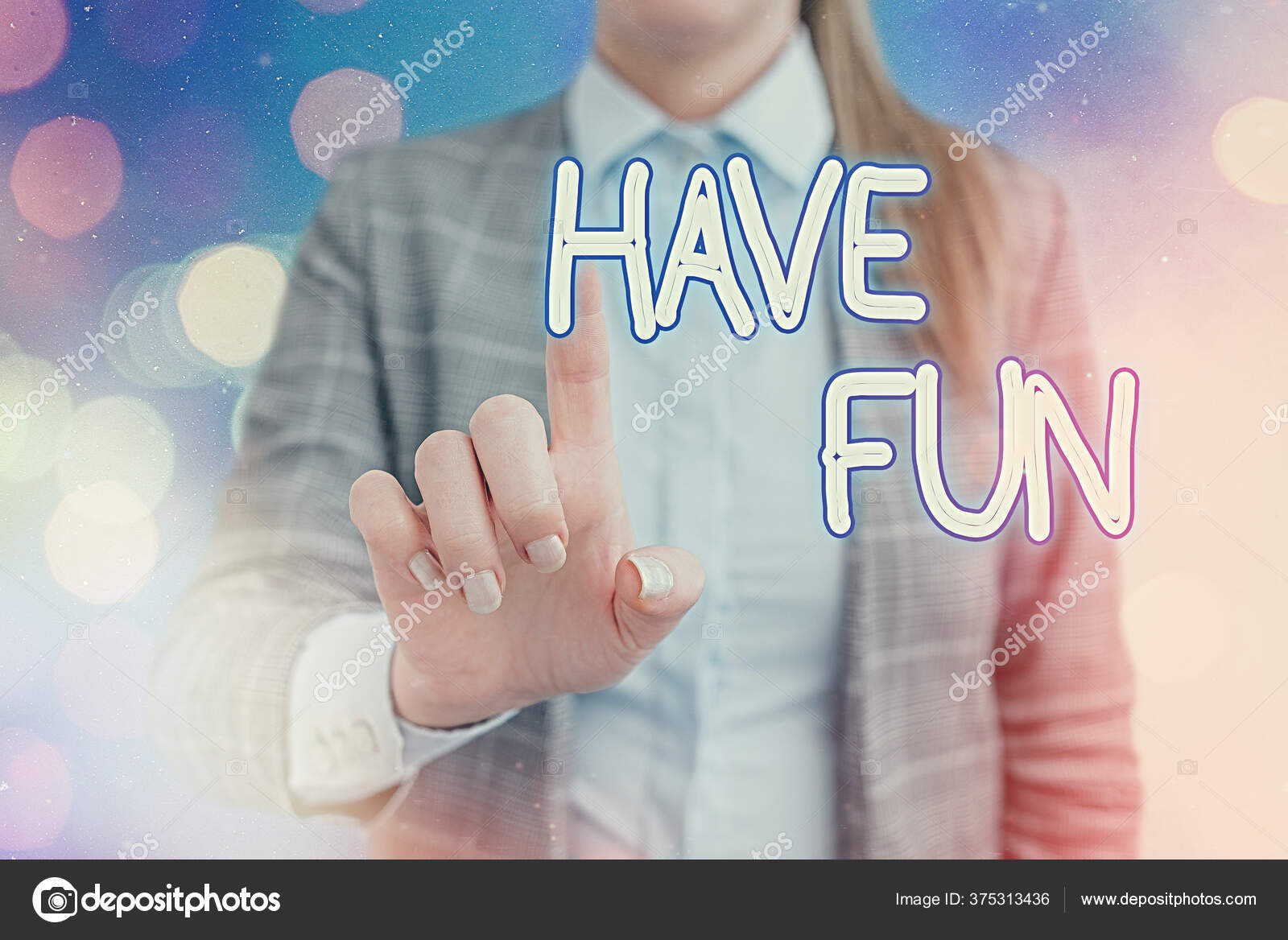 Handwriting text writing Have Fun. Concept meaning wish somebody good ...