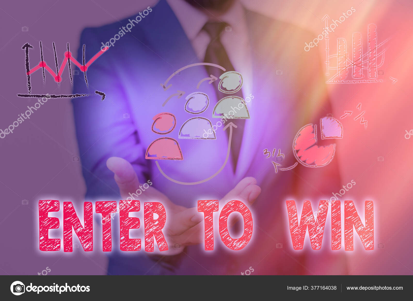 Handwriting text Enter To Win. Concept meaning exchanging something ...