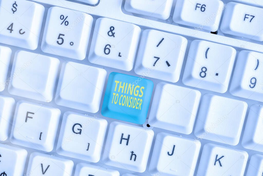 Escribir texto a mano Cosas a considerar. Concepto que significa pensar ...