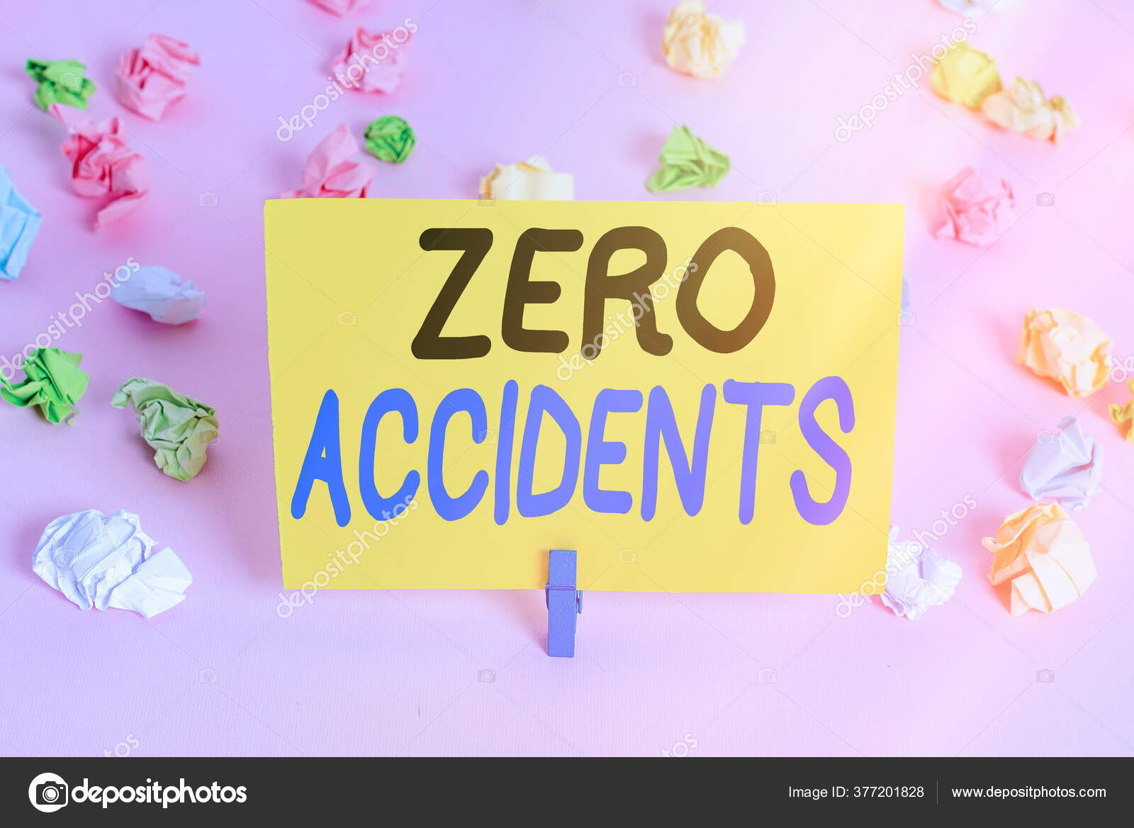 Text sign showing Zero Accidents. Conceptual photo important strategy ...