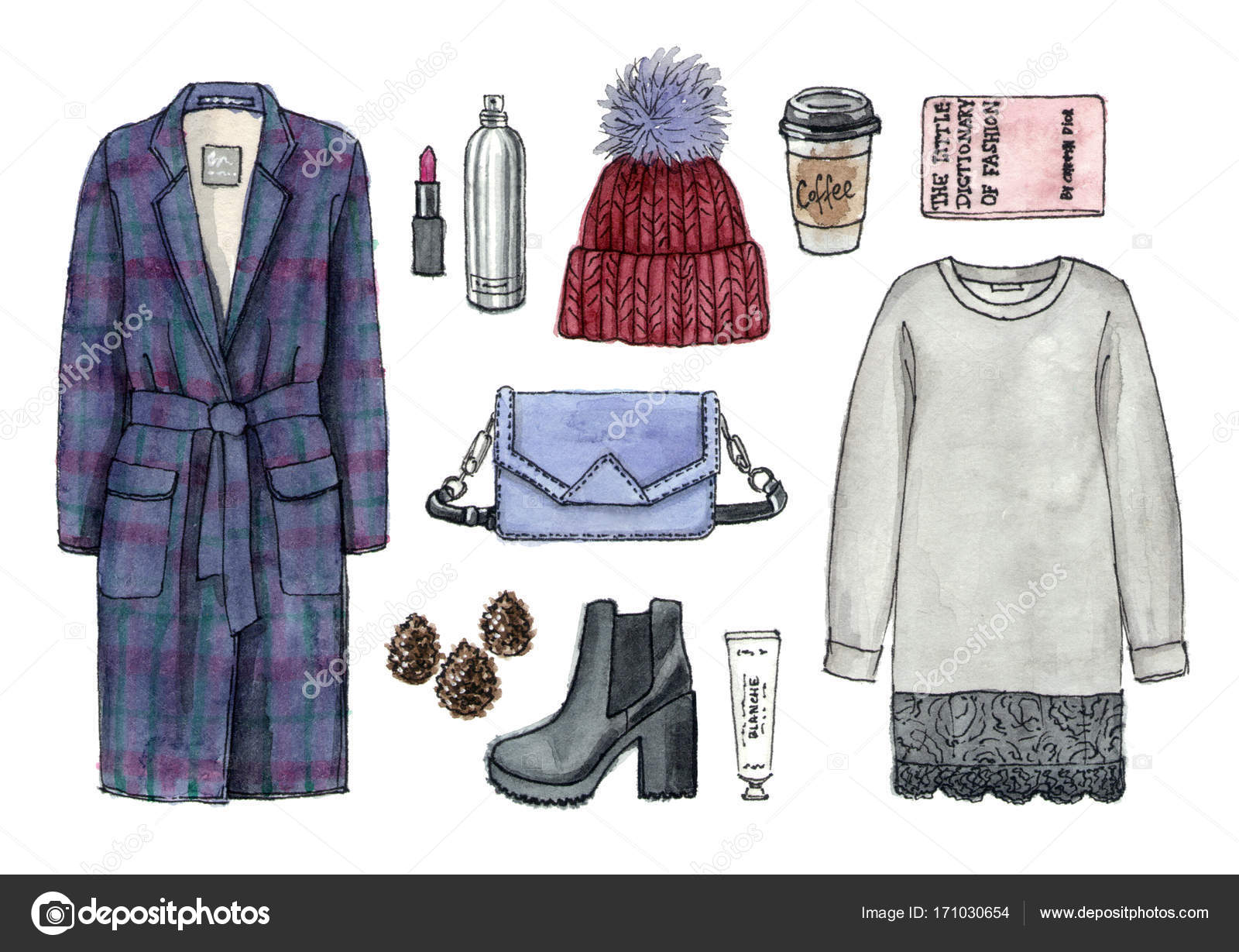 Watercolor Fashion Clothing