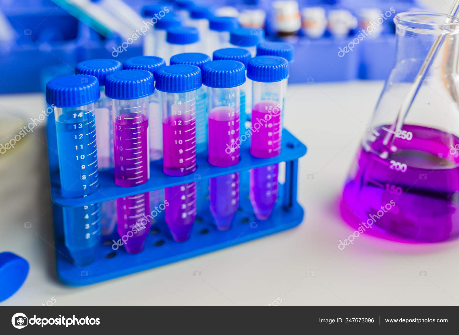 Laboratorio Diagnóstico Médico Muestras Del Material Para Pruebas ...