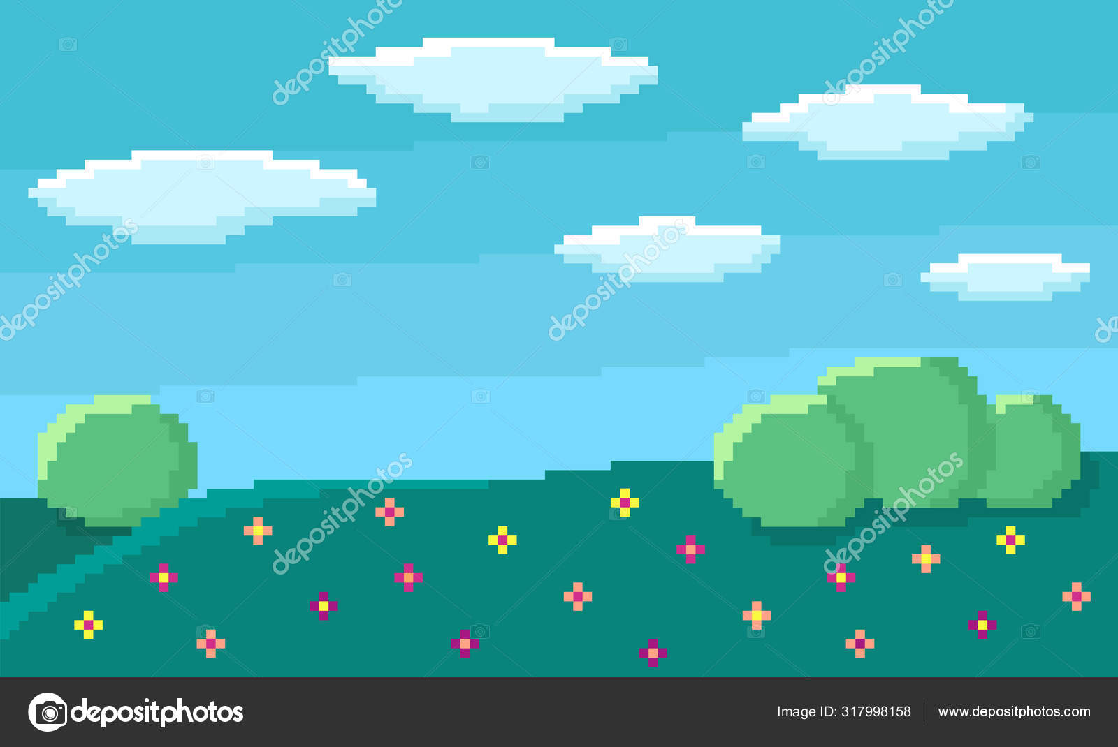 2d Game Background Sky