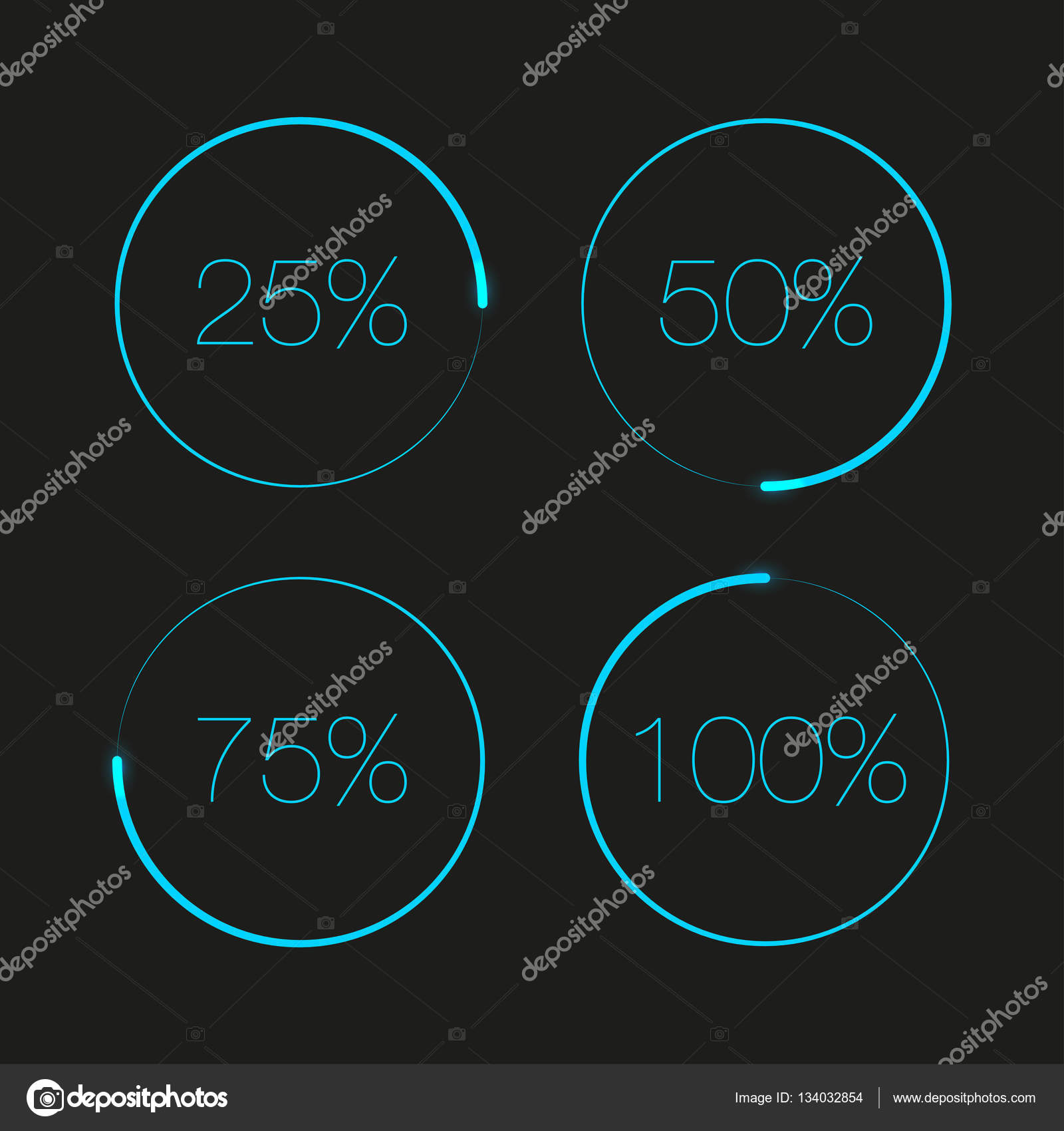 Blue round progress bars Stock Vector by ©mrEleidan 134032854 Blue round progress bars Stock Vector by ©mrEleidan 134032854