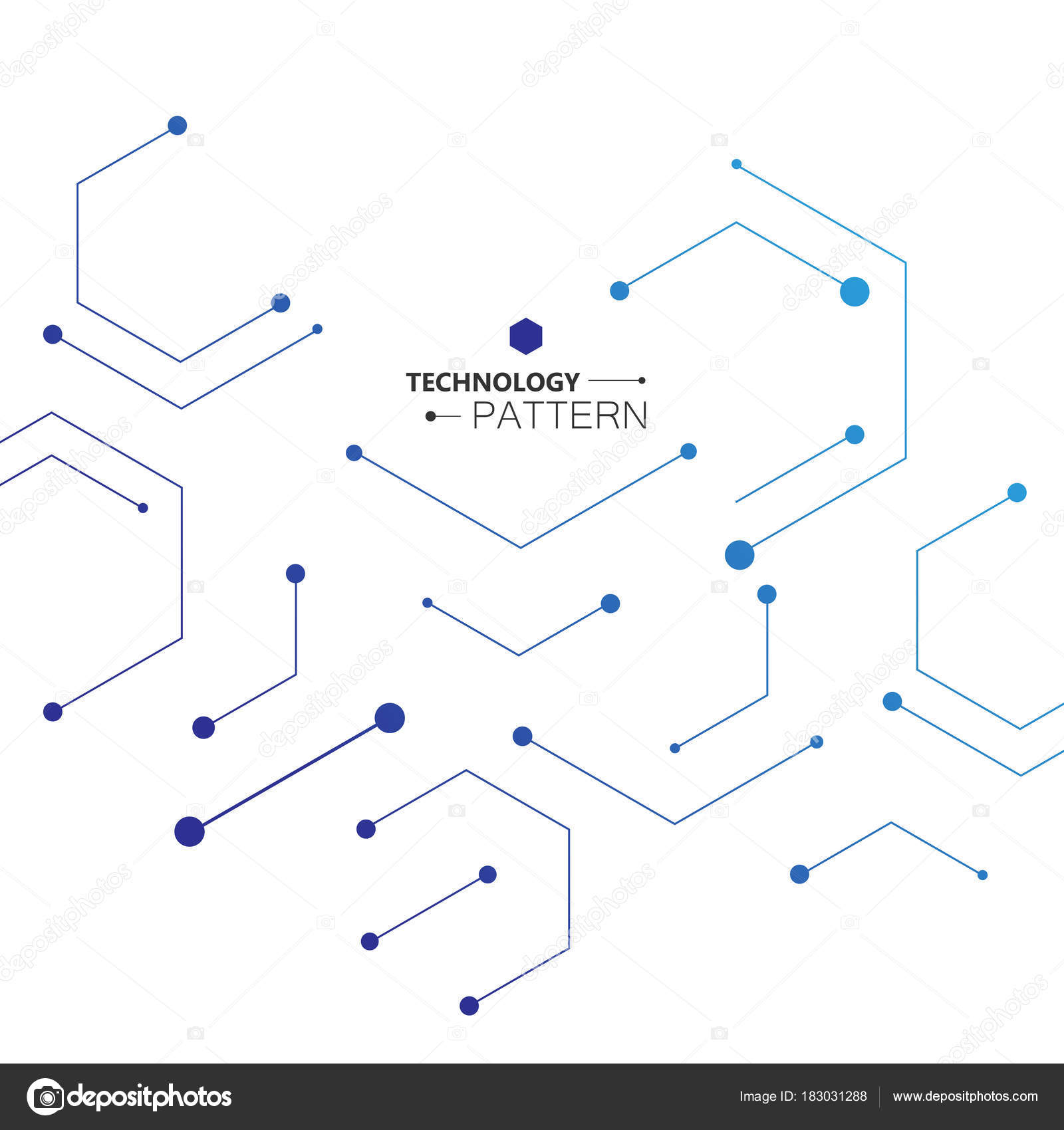 Molecular structure pattern background. Vector technology design Stock ...