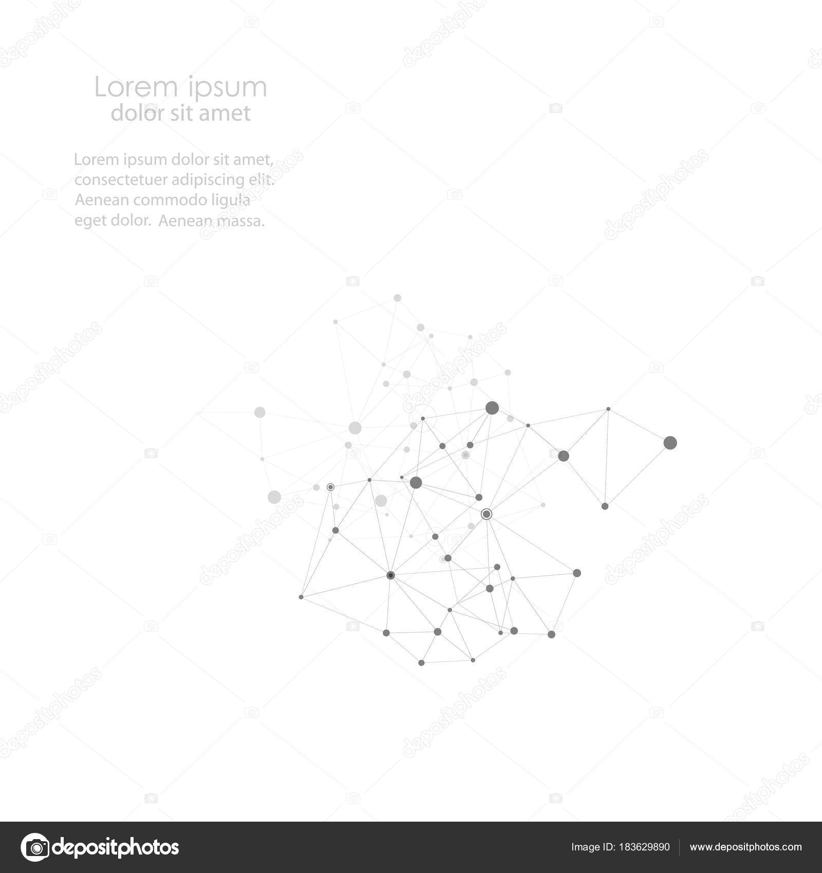 Vector network and connection background for your presentation Stock ...