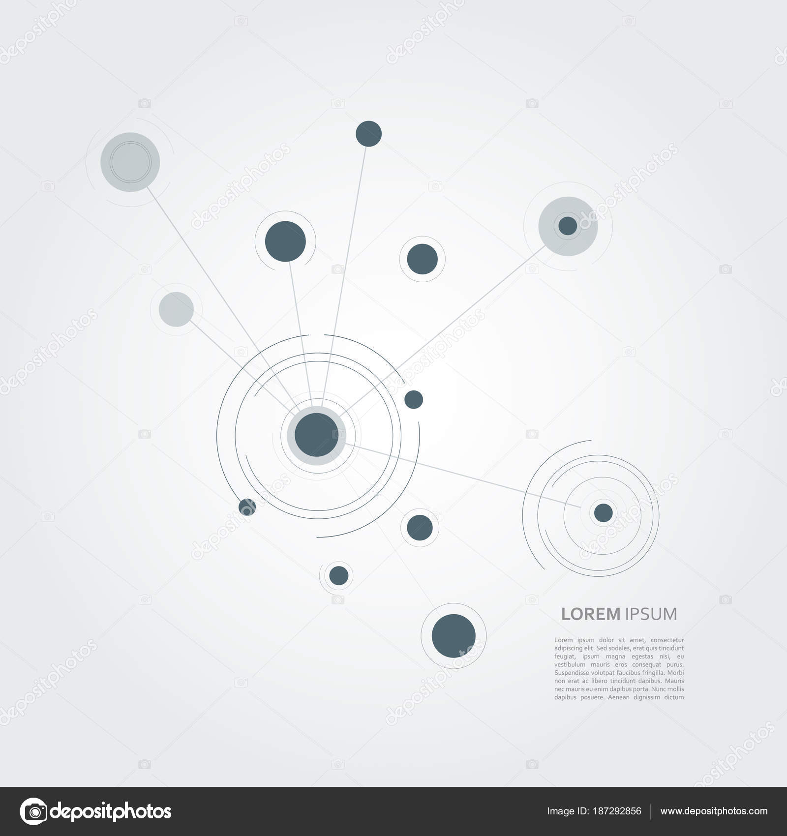 Connect circle background. Vector page template Stock Vector Image by ©designleo #187292856