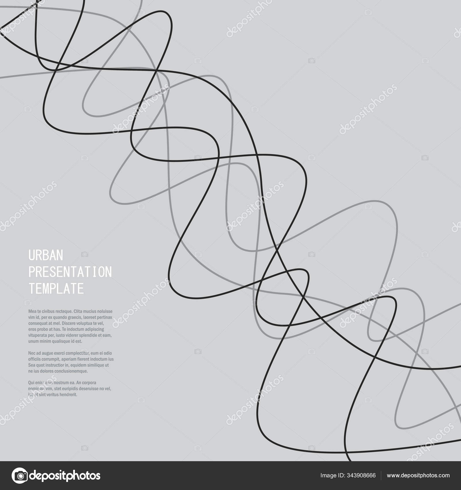 Lignes simples lisses connectées et se recoupant. Fond vectoriel ...