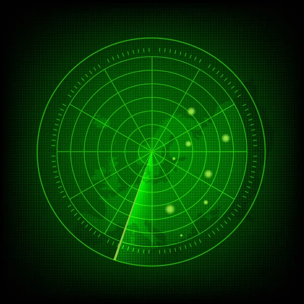Green radar screen — Stock Vector © jakegfx #15869725