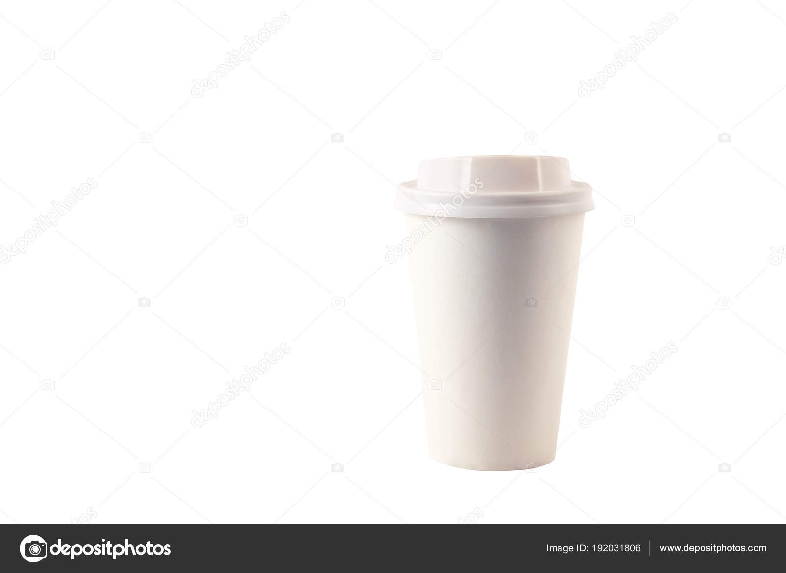 Colorful simplistic minimal composition with heat proof paper coffee ...