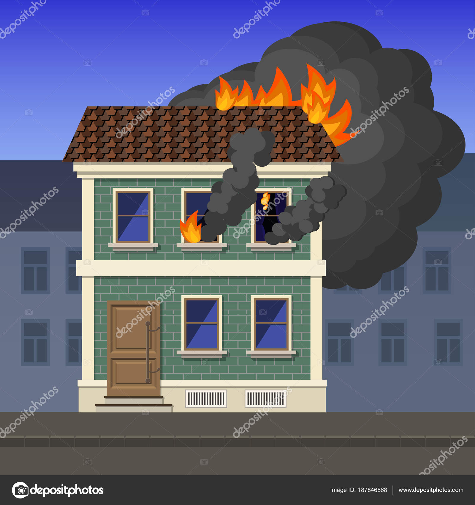 Burning House Sketch