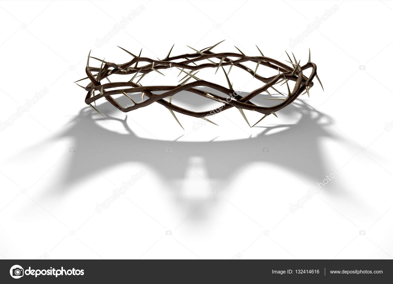 Crown Of Thorns With Royal Shadow — Stock Photo © albund #132414616