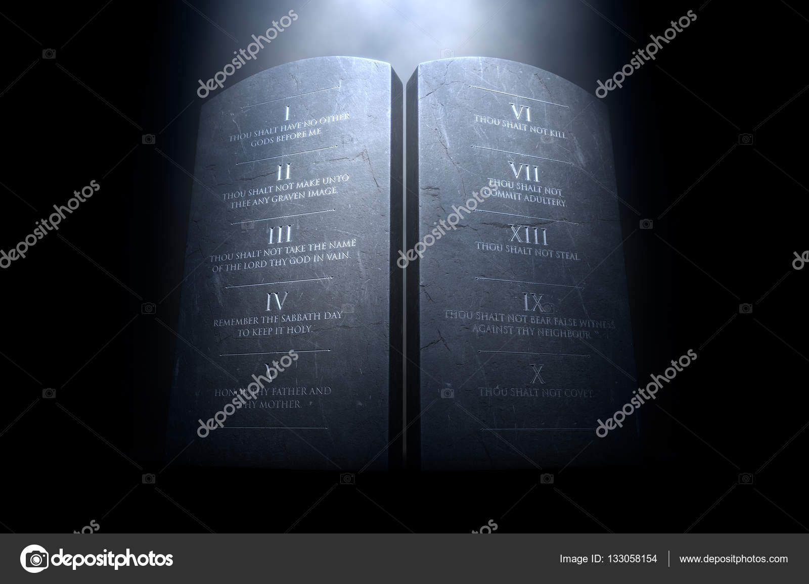 Ten Commandments Stones Stock Photo by ©albund 133058154