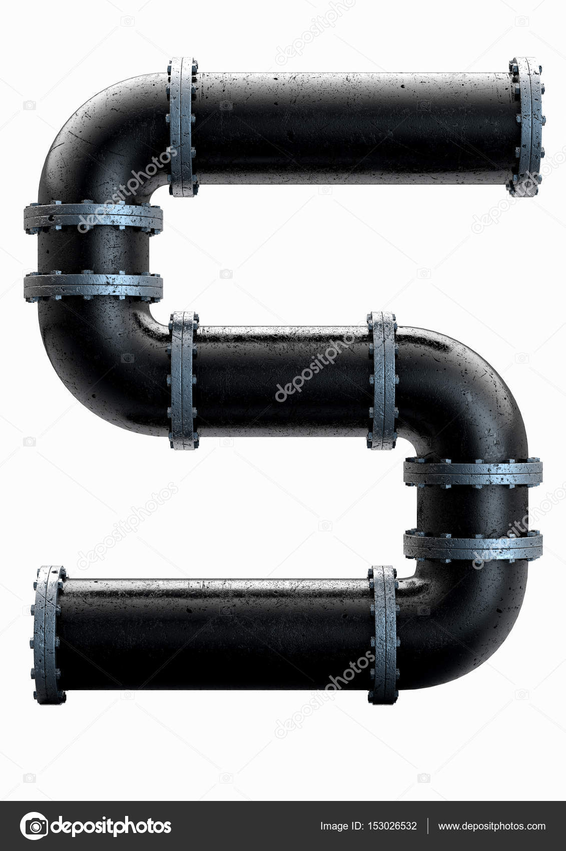 PVC Pipe Letter Concept — Stock Photo © albund #153026532