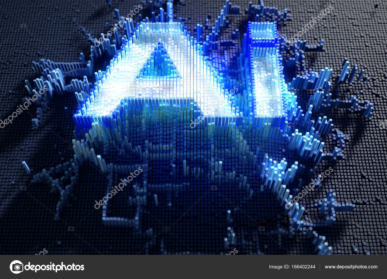 Pixel Artificial Intelligence — Stock Photo © albund #166402244