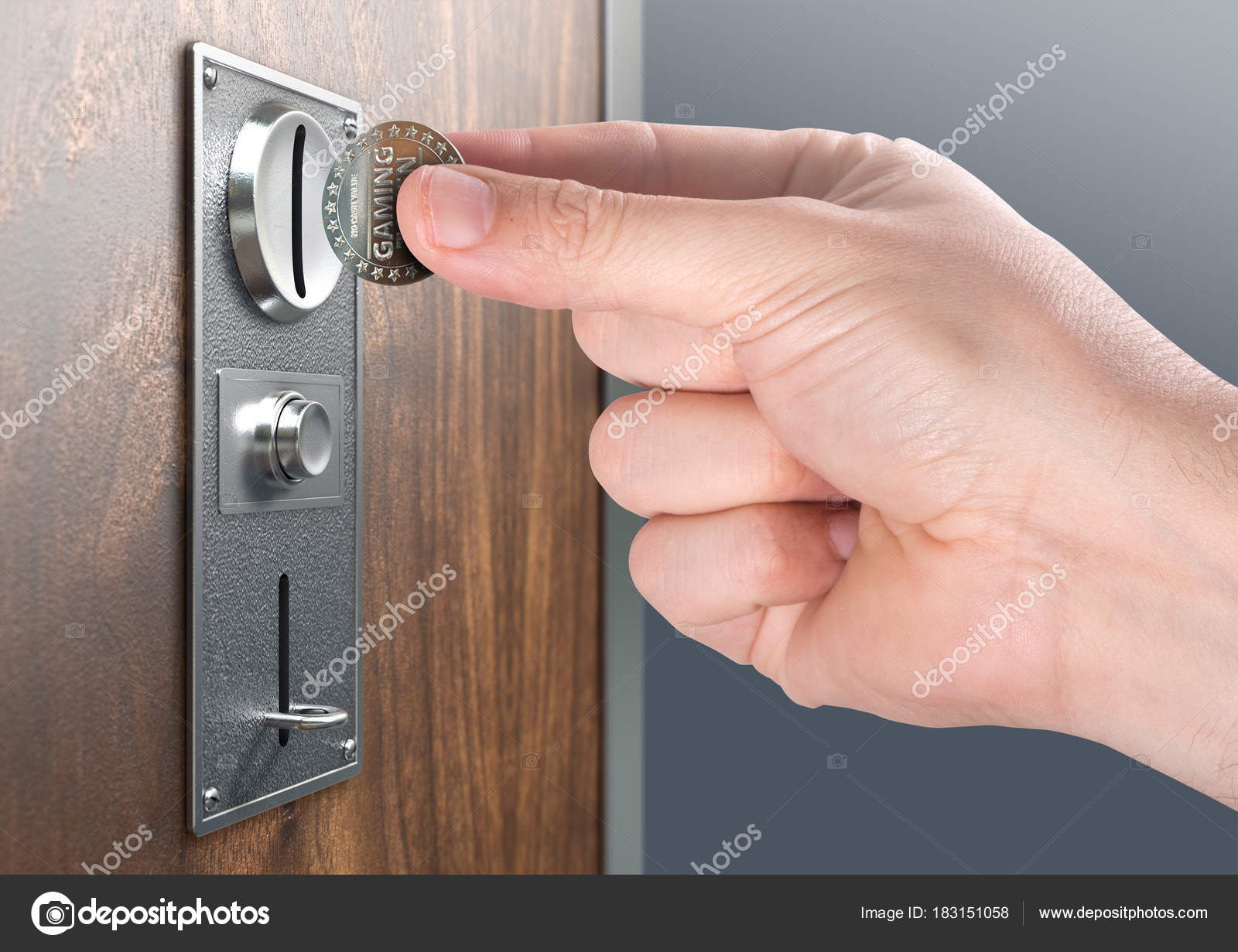 Vintage Chrome Coin Receptacle Stock Photo by ©albund 183151058