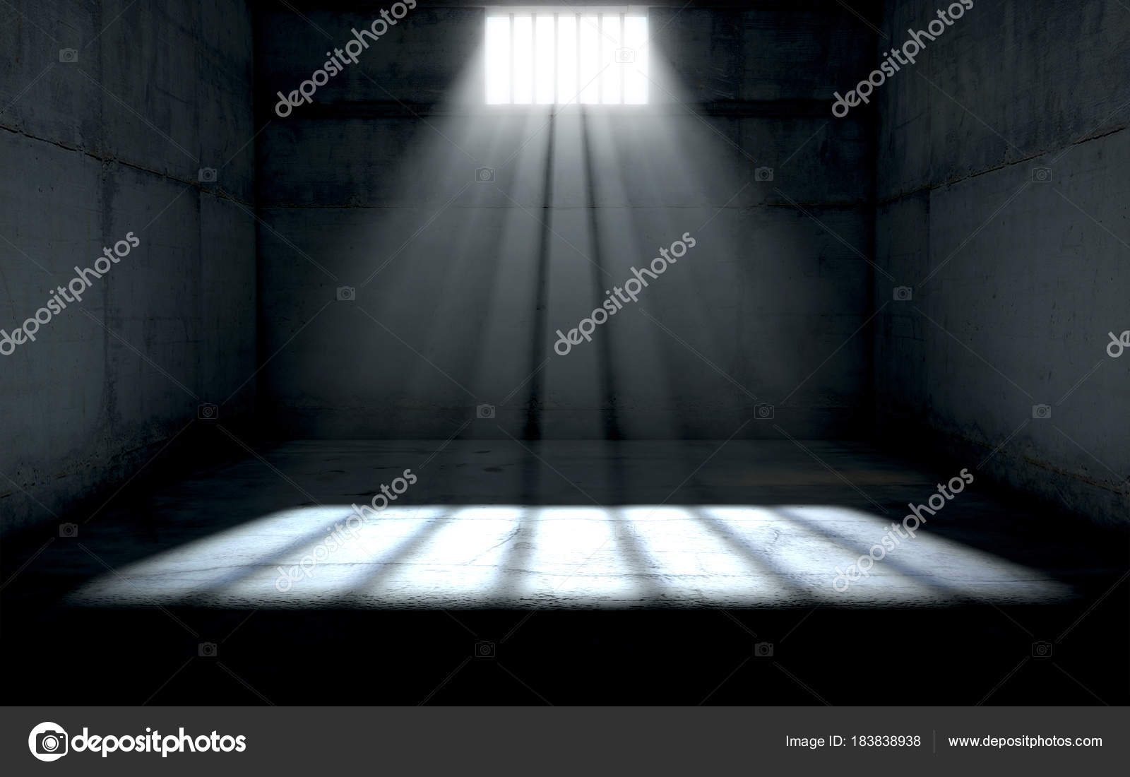 Sunshine Shining In Prison Cell Window Stock Photo by ©albund 183838938