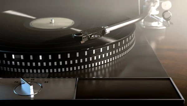 Vinyl record on turntable Stock Photos, Royalty Free Vinyl record on ...