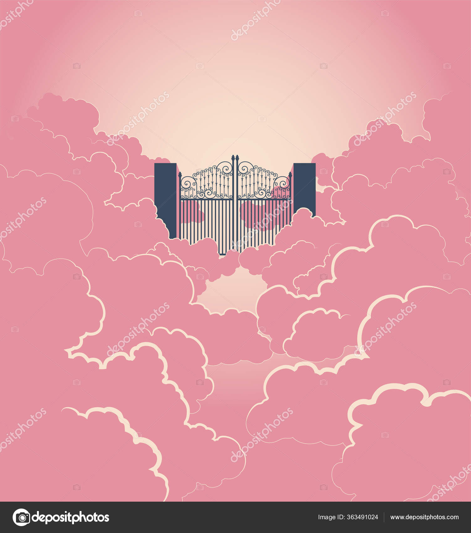Pearly Gates Of Heaven Clipart