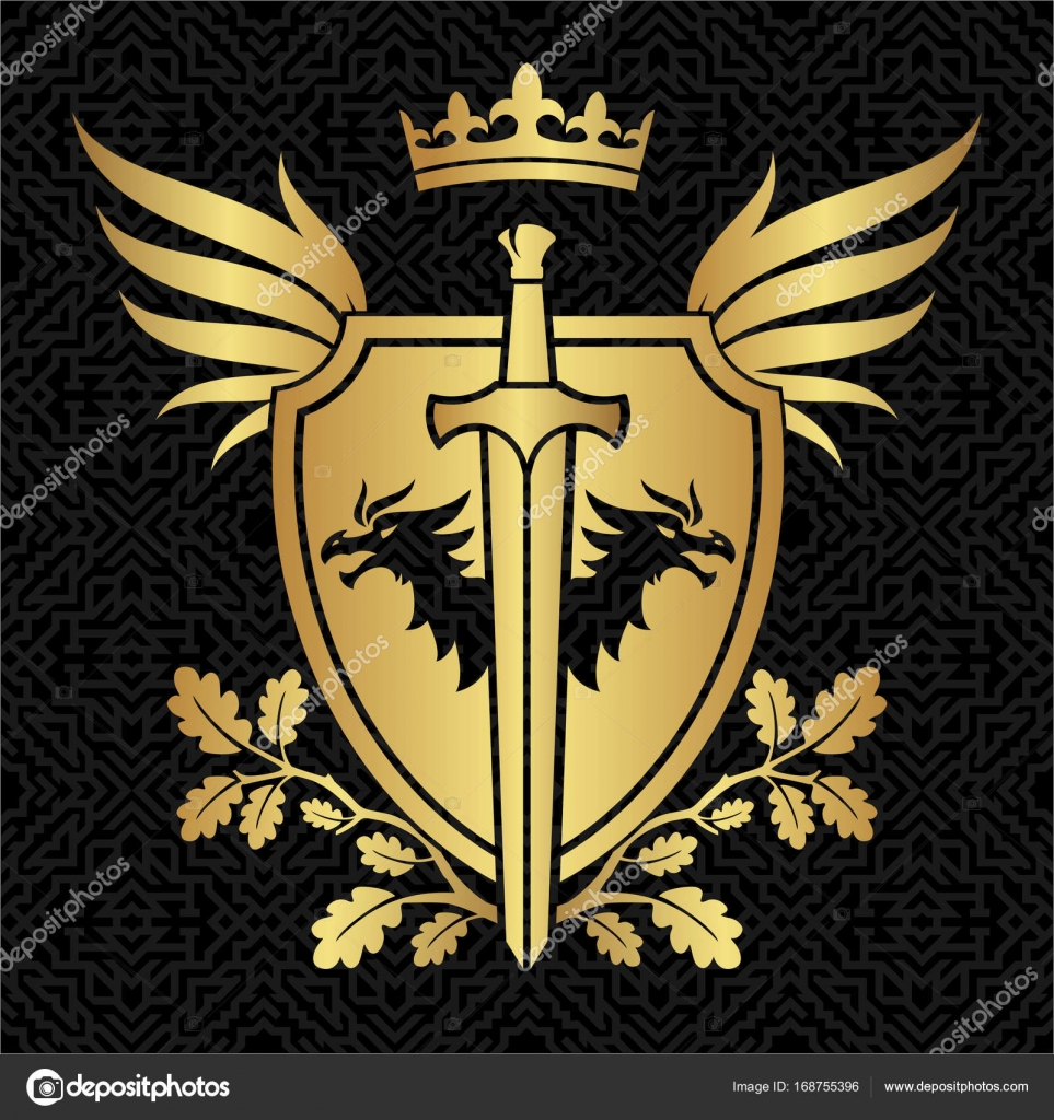 Coat Of Arms Shield Wings