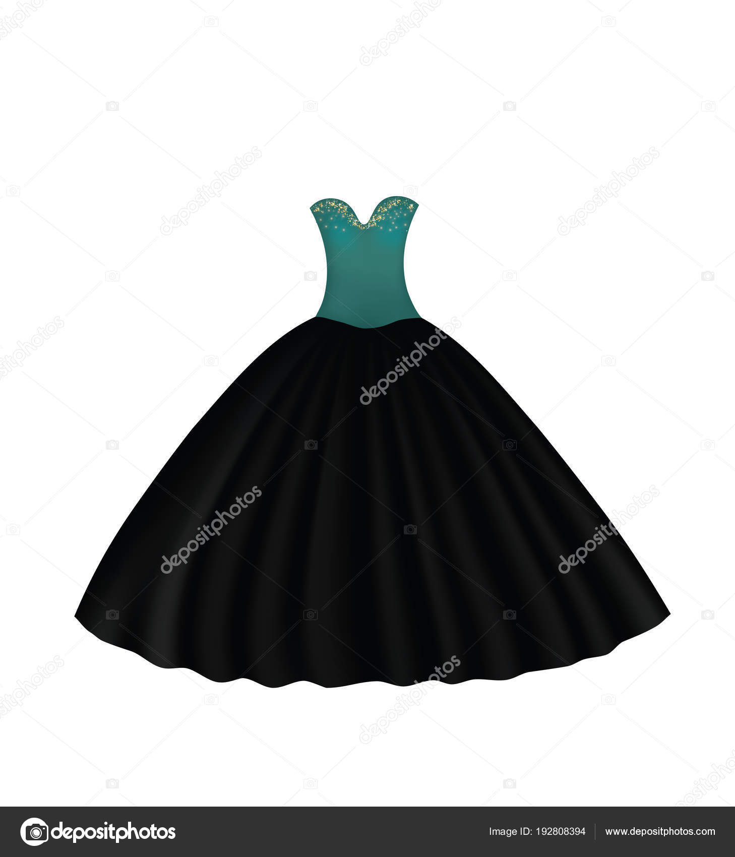 Vestido elegante vestido Vector de stock por ©marijamara 192808394