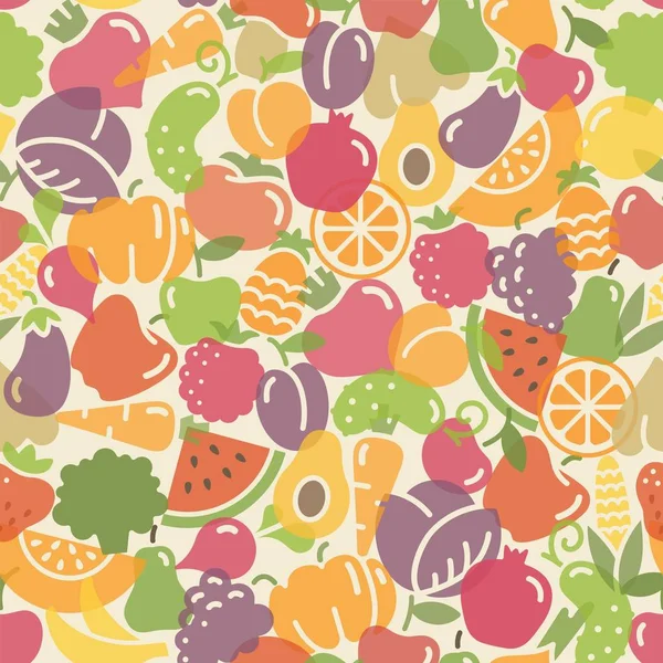 Exotic fruit pattern seamless vector. Fruity background and fruitful exotic wallpaper with fresh ...