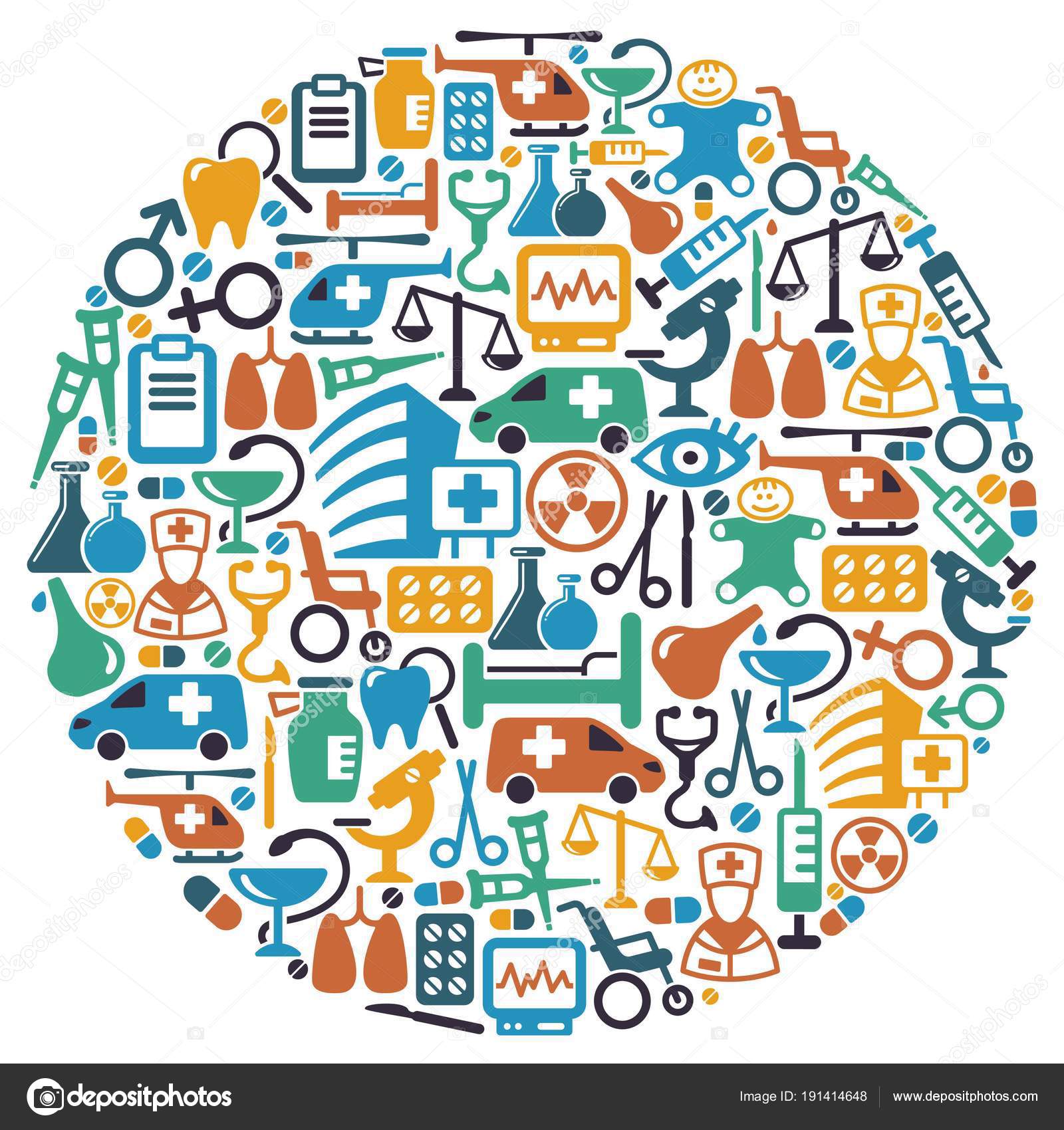 Medyczne symbol. Ilustracja wektorowa Grafika wektorowa od ©Klava 191414648