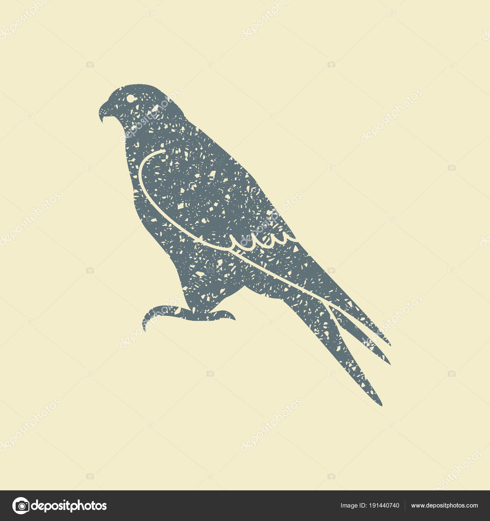 Falcon icon - vector illustrator Stock Vector by ©Klava 191440740