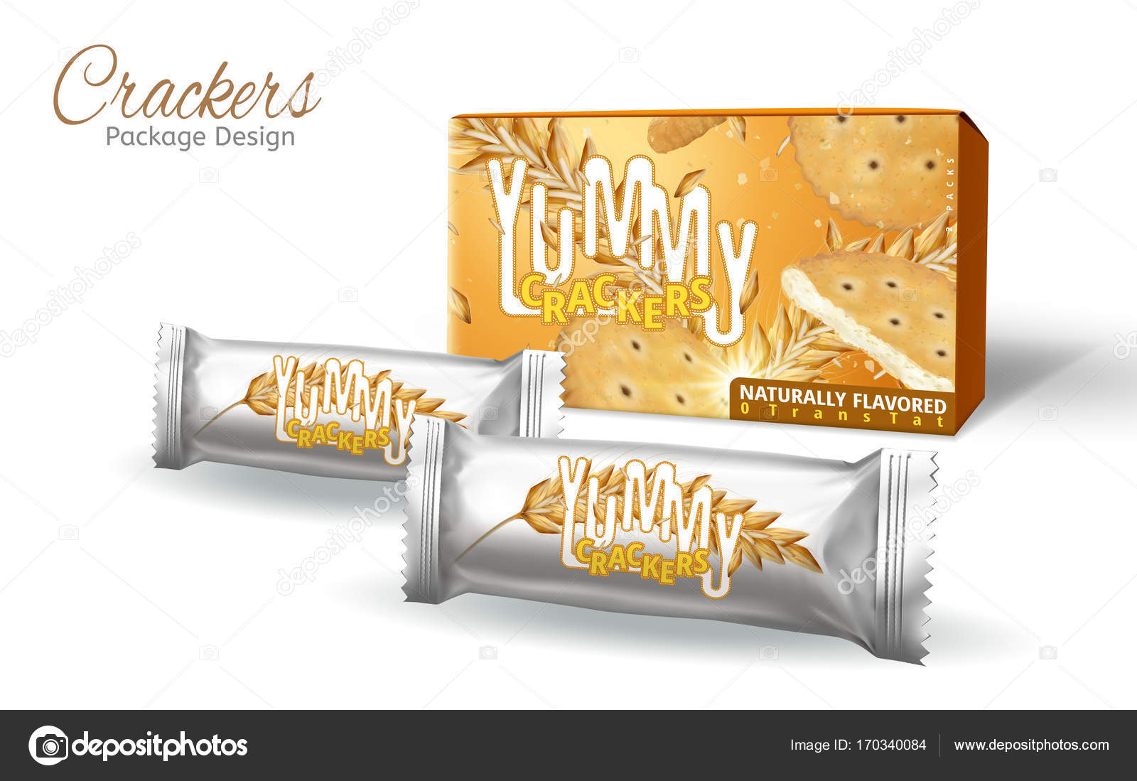 Crackers package design Stock Vector by ©MITstudio 170340084