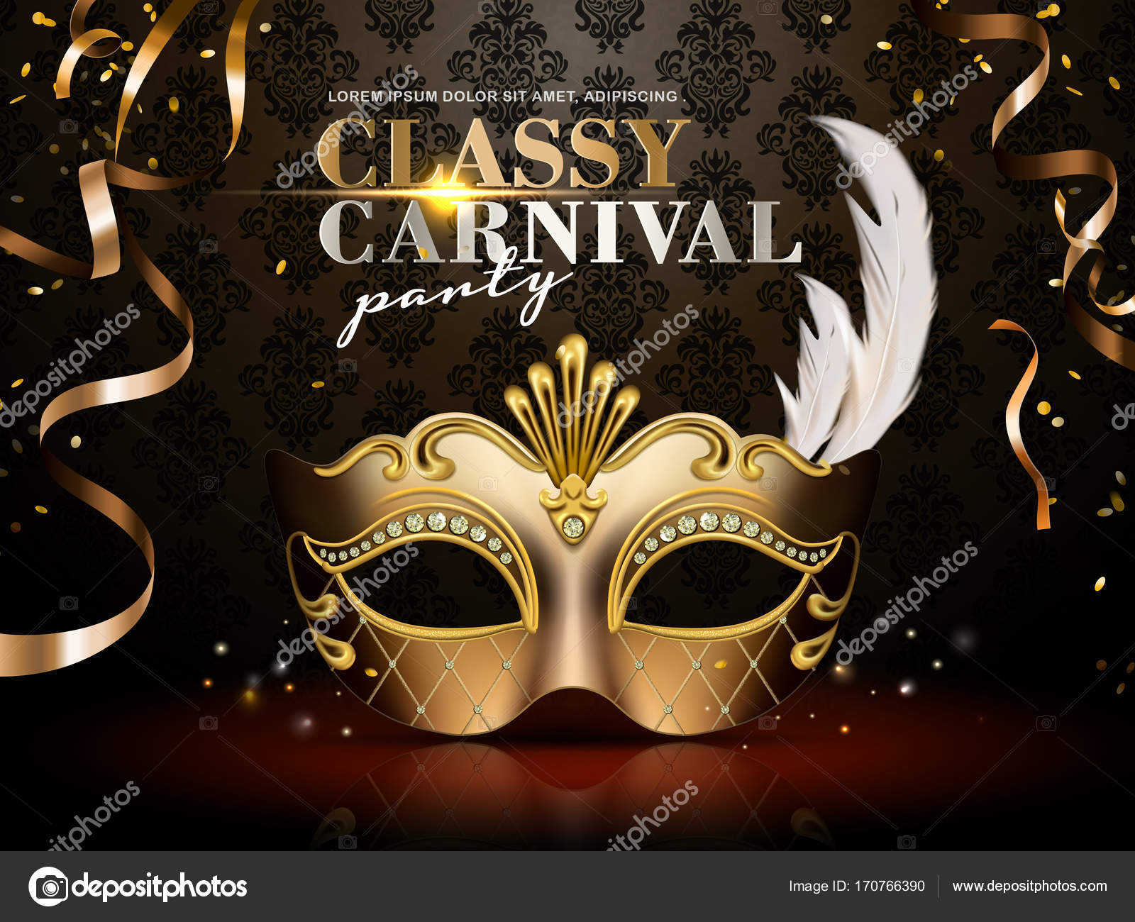 Classy carnival party poster Stock Vector by ©MITstudio 170766390