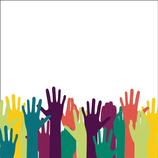 All hands up and background art vector Stock Vector Image by ©h.santima ...