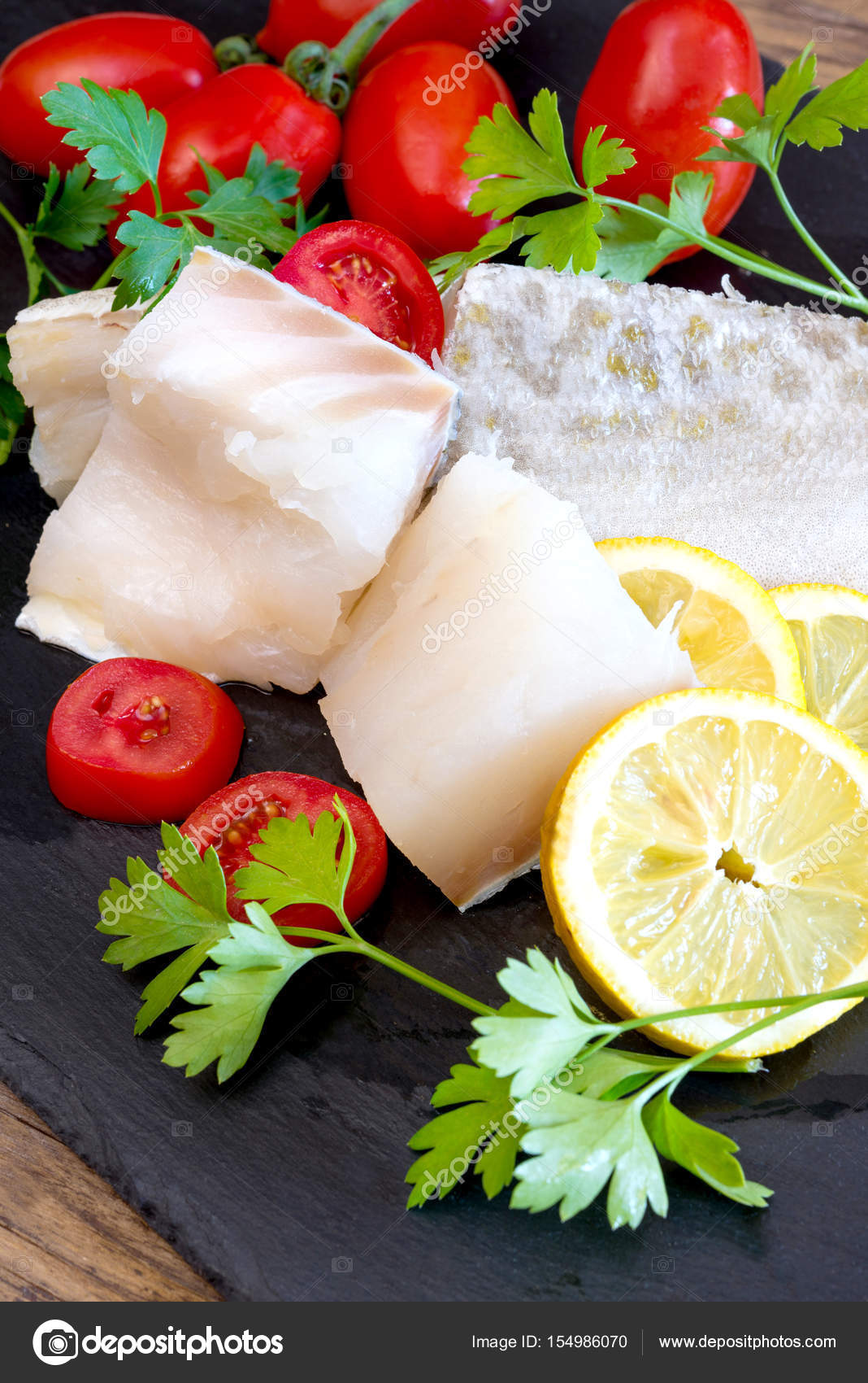 White salted codfish — Stock Photo © jacklondon #154986070