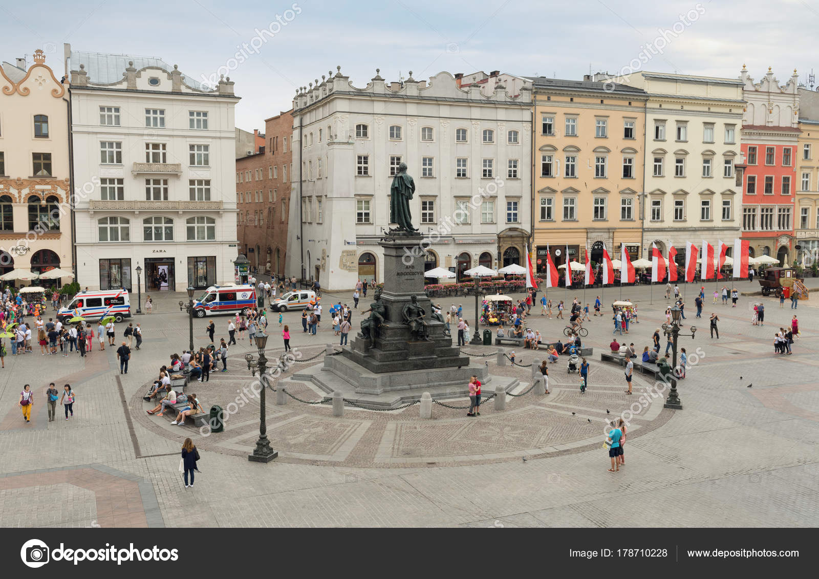 Rynek Glowny - Krakow, Poland, Main Square – Stock Editorial Photo ...
