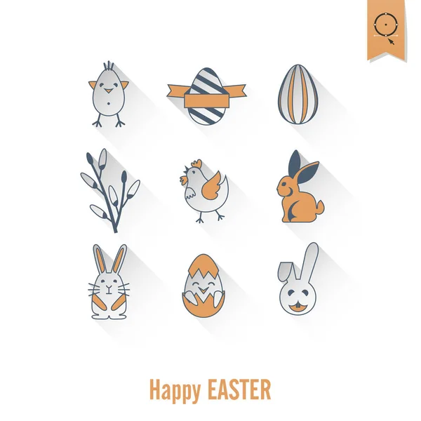 Celebration Easter Icons Stock Vector by ©HelenStock 67088193