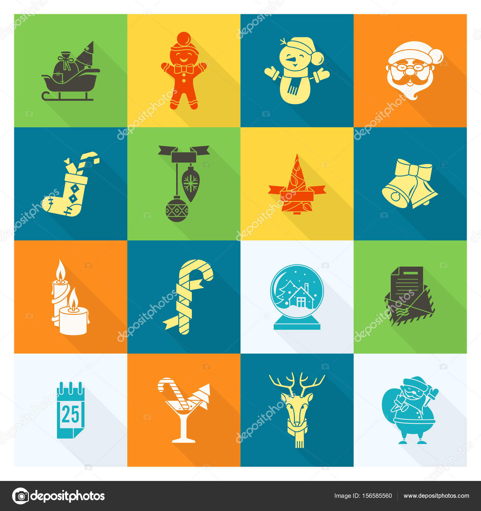 Christmas and Winter Icons Collection Stock Vector Image by ©HelenStock ...