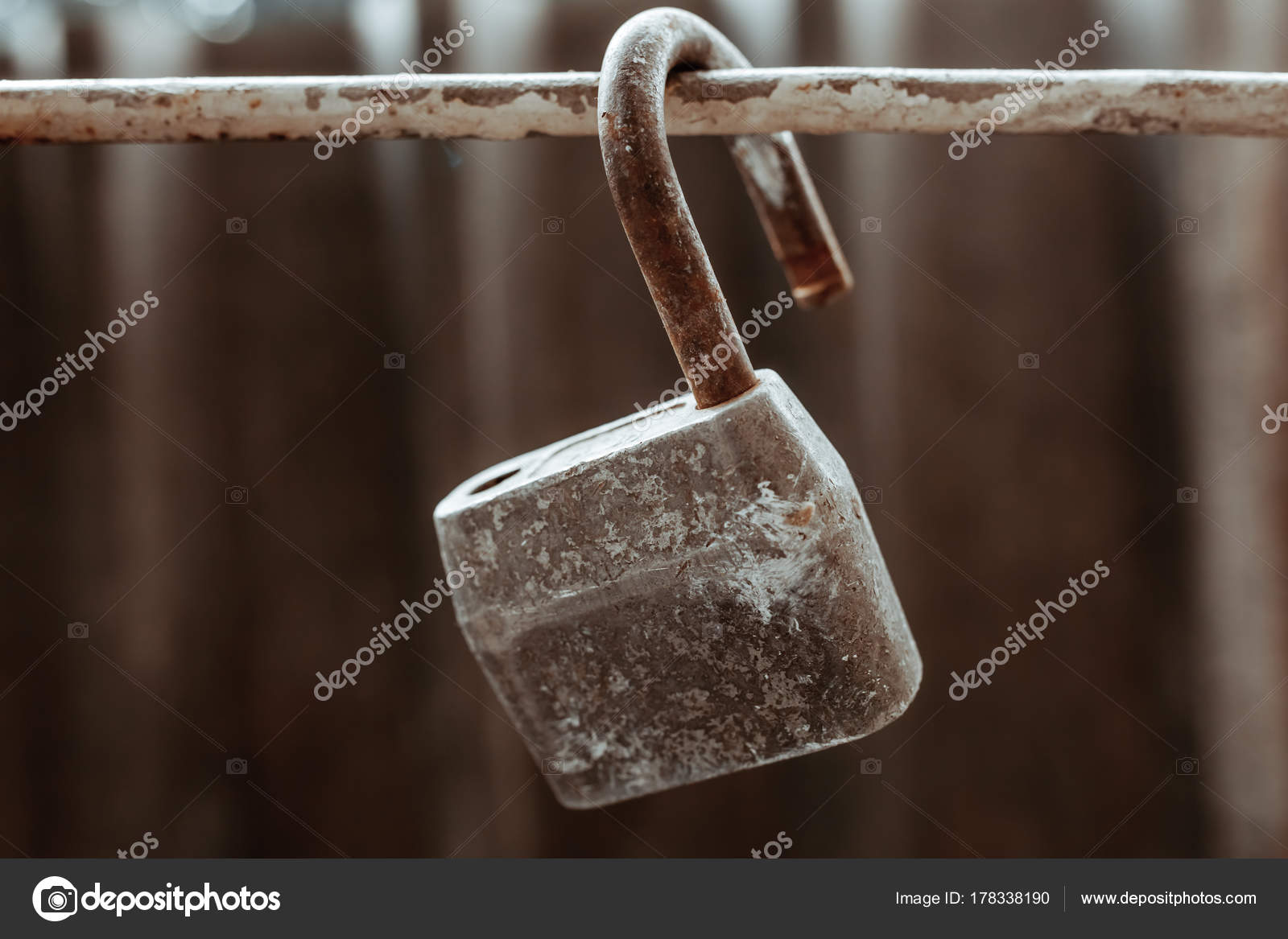 Old Open Lock Background Image Suitable Text Advertisement Stock Photo ...