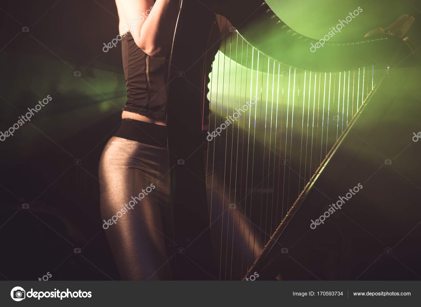 Electro harp in the rays of light Stock Photo by ©btxstudio 170593734