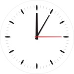 Clock Icon Minimalistic Flat Style Timer White Background Business ...