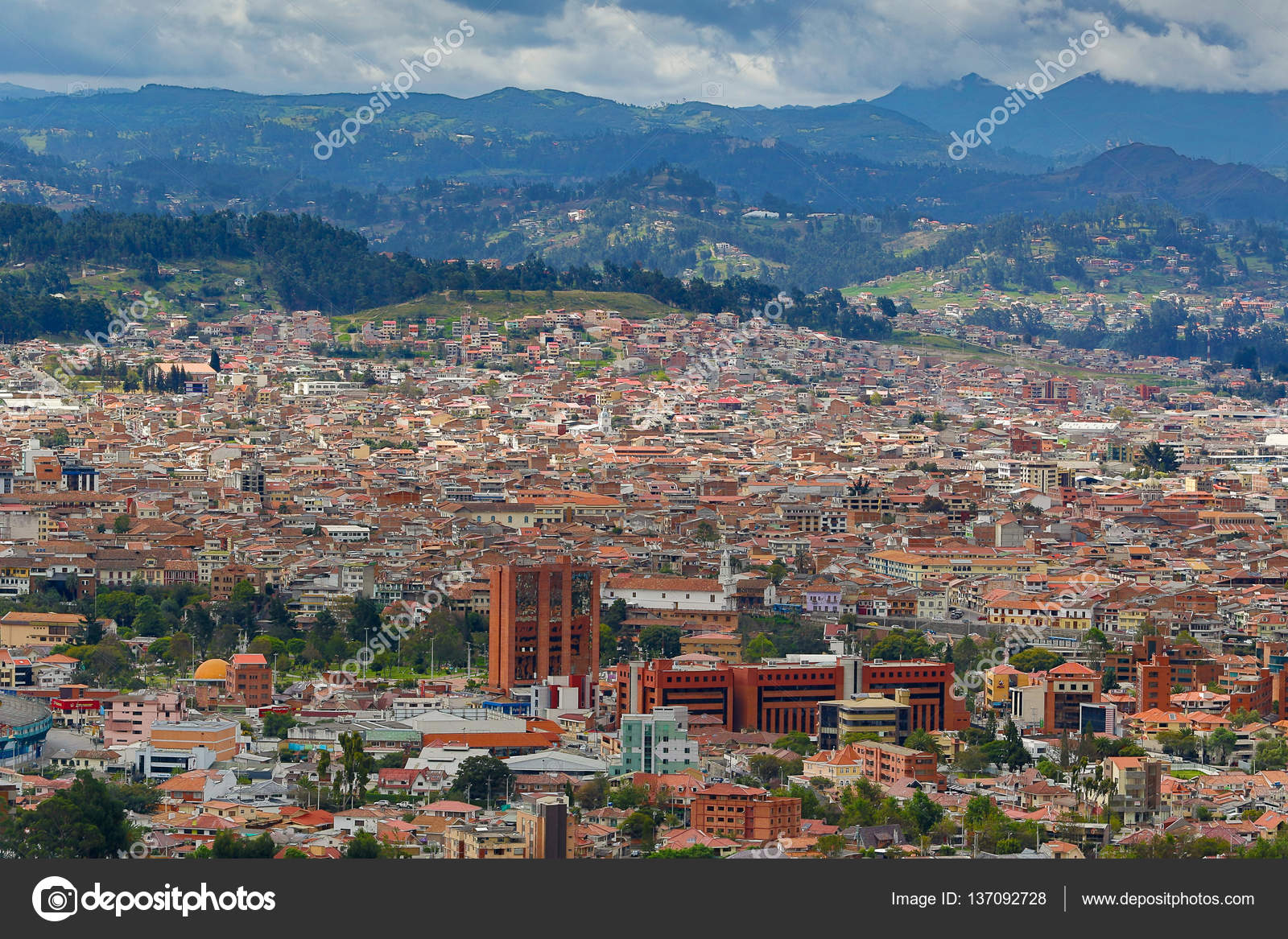 Cuenca Ecuador seen from above — Stock Photo © Quasarphoto #137092728