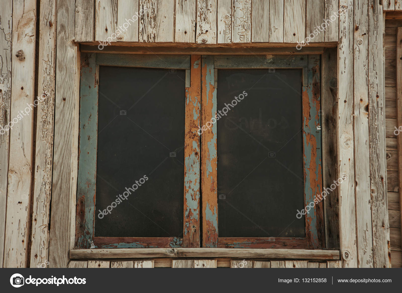 Shuttered Old window — Stock Photo © Gelpi #132152858