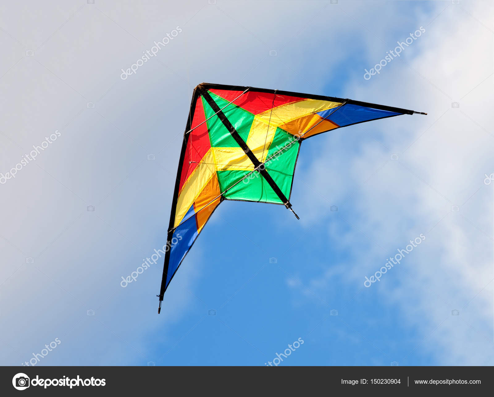 Cometa de colores volando: fotografía de stock © Gelpi #150230904 ...