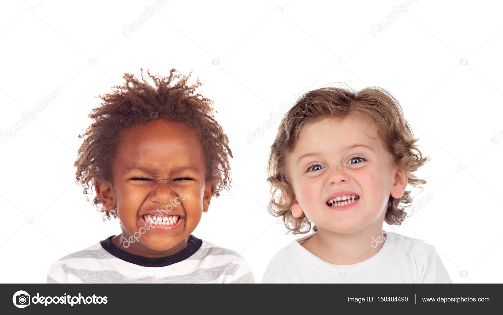 Funny children making faces Stock Photo by ©Gelpi 150404490